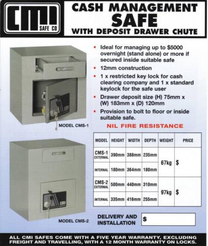 CMI Cash Management Safe CMS2 - Safes Galore