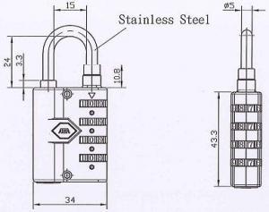 Combination Lock Diagram